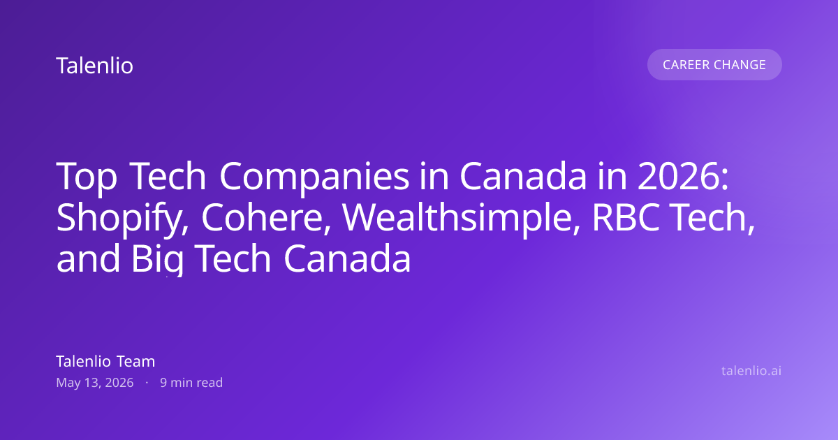 Top Tech Companies in Canada in 2026: Shopify, Cohere, Wealthsimple ...